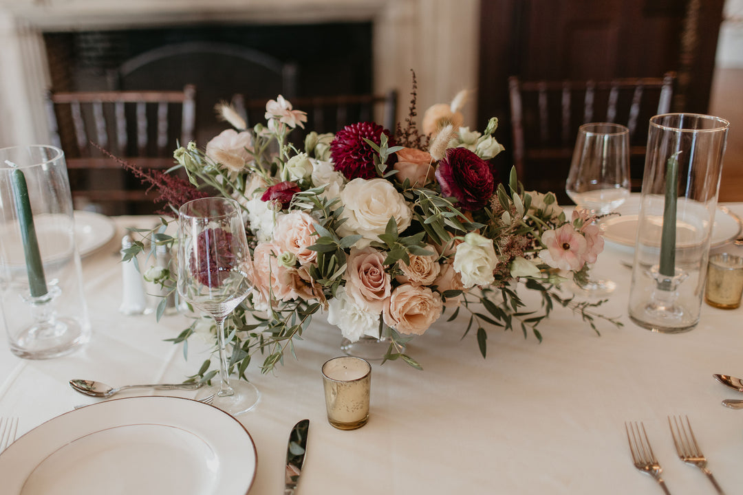 Emily & Matt Waveny Mansion Wedding Gallery - Fresh Flower Bar